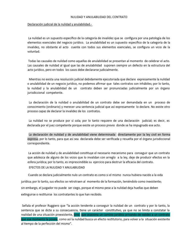 Nulidad y Anulabilidad | PDF | Nulo (ley) | Justicia
