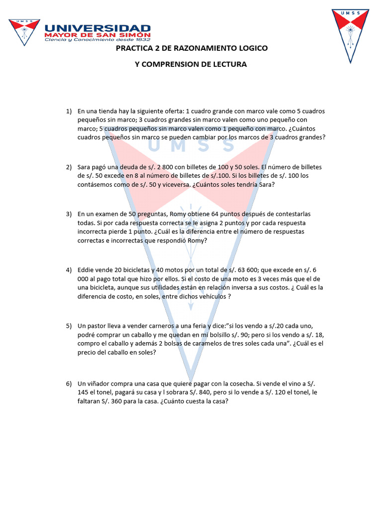 Practica 2 de Razonamiento Logico | PDF