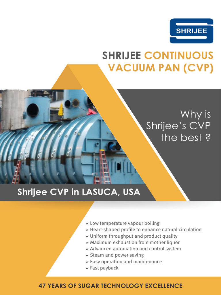 Shrijee Continuous Vacuum Pan | PDF