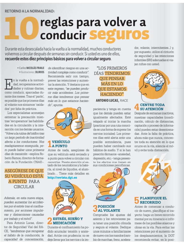 10 Reglas para Conducir Seguros | PDF