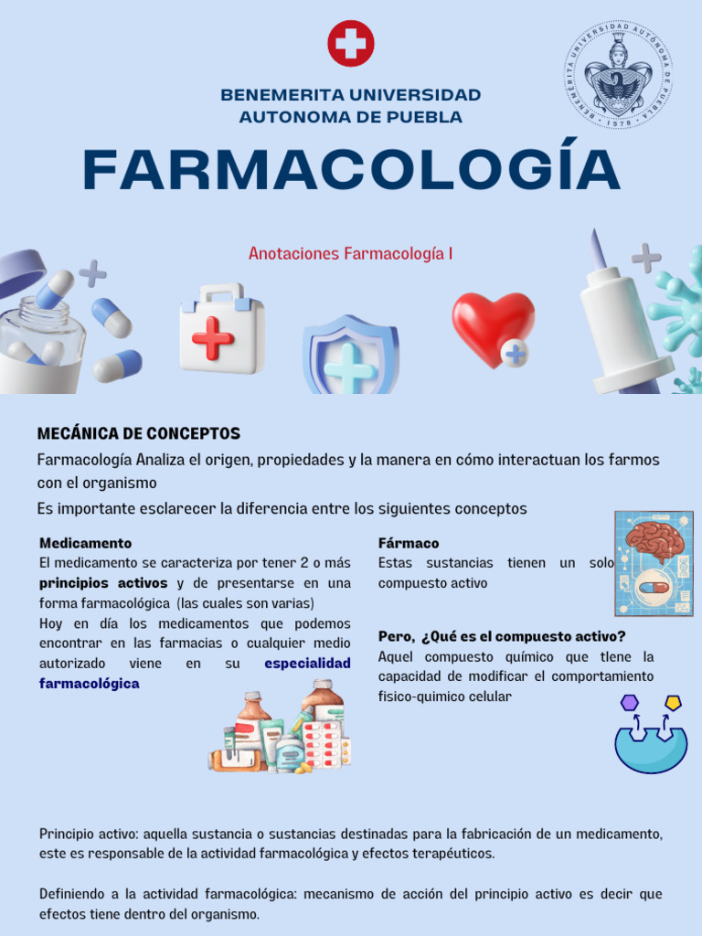 Conceptos Básicos Farmacología | PDF | Medicamentos con receta | Farmacología