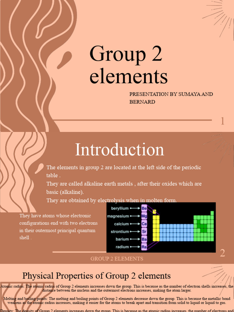 Group 2 Elements | PDF | Hydroxide | Oxide