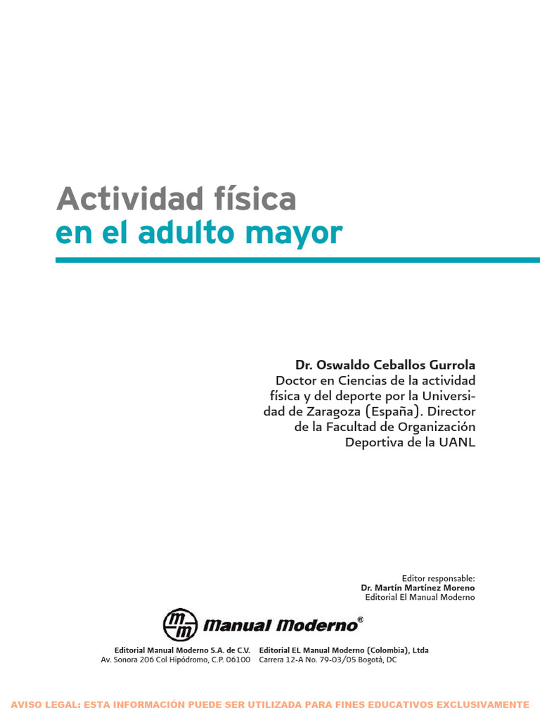 Cap4 Guía de Ejercicios para El Adulto Mayor | Descargar gratis PDF | Rodilla