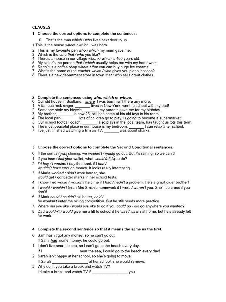 Unit 7 TEACHER Relative Clauses, Second Cond. Cuarto | PDF