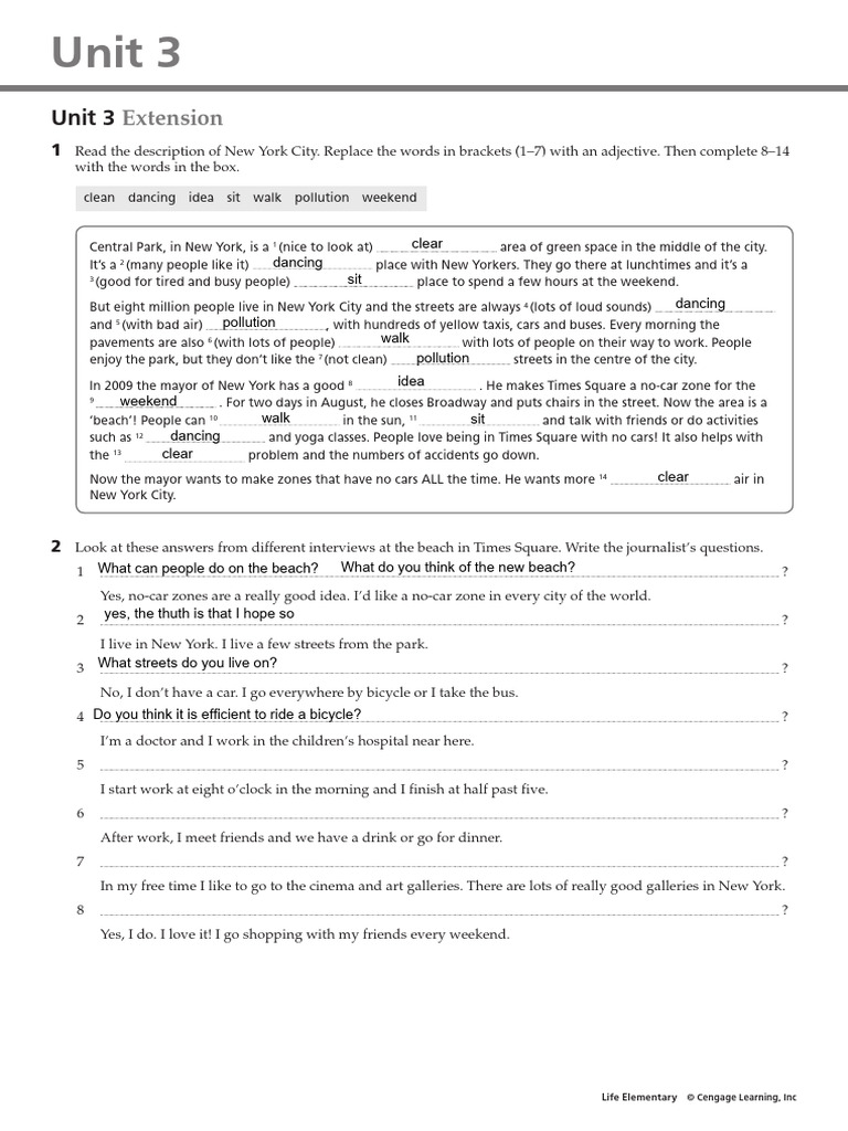 Elem Unit3 Extension Be | PDF