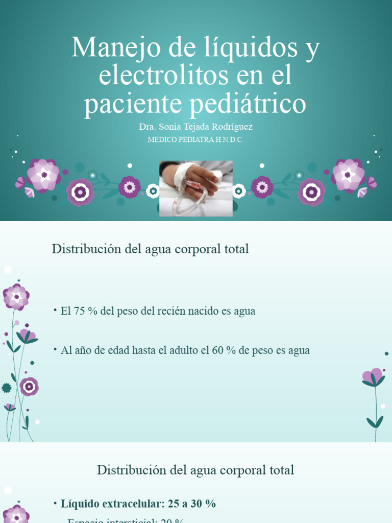 Manejo de Liquidos y Electrolitos en El Paciente Pediatrico | PDF | Deshidración | Examen físico