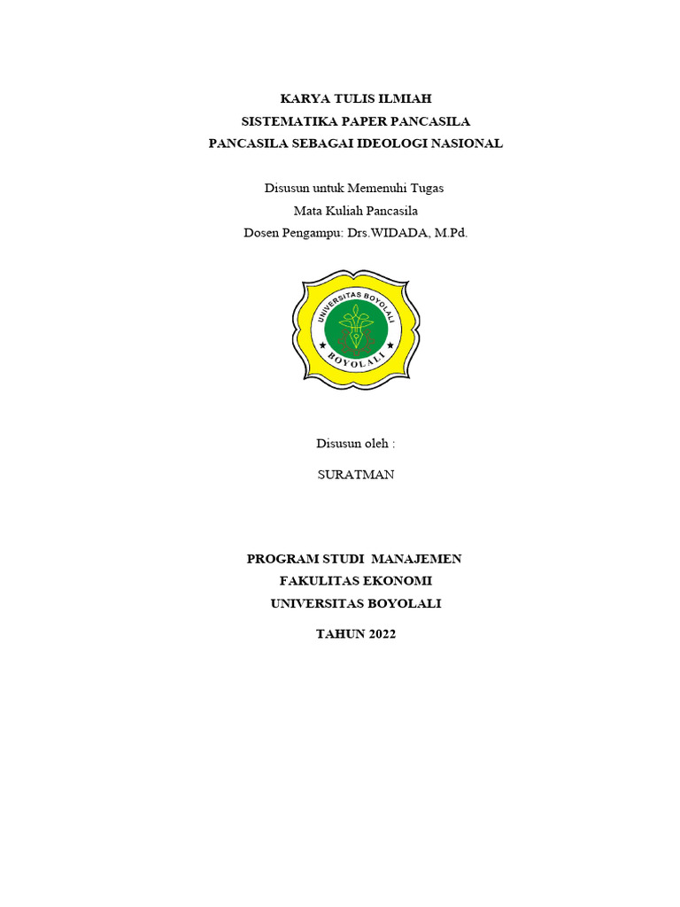 Pancasila: Ideologi Nasional Indonesia | PDF
