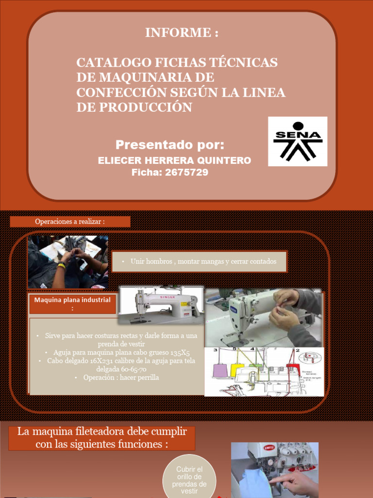 Ga5-290601216-Aa2-Ev01 Fichas Tecnicas de Maquinaria de Confeccion | PDF