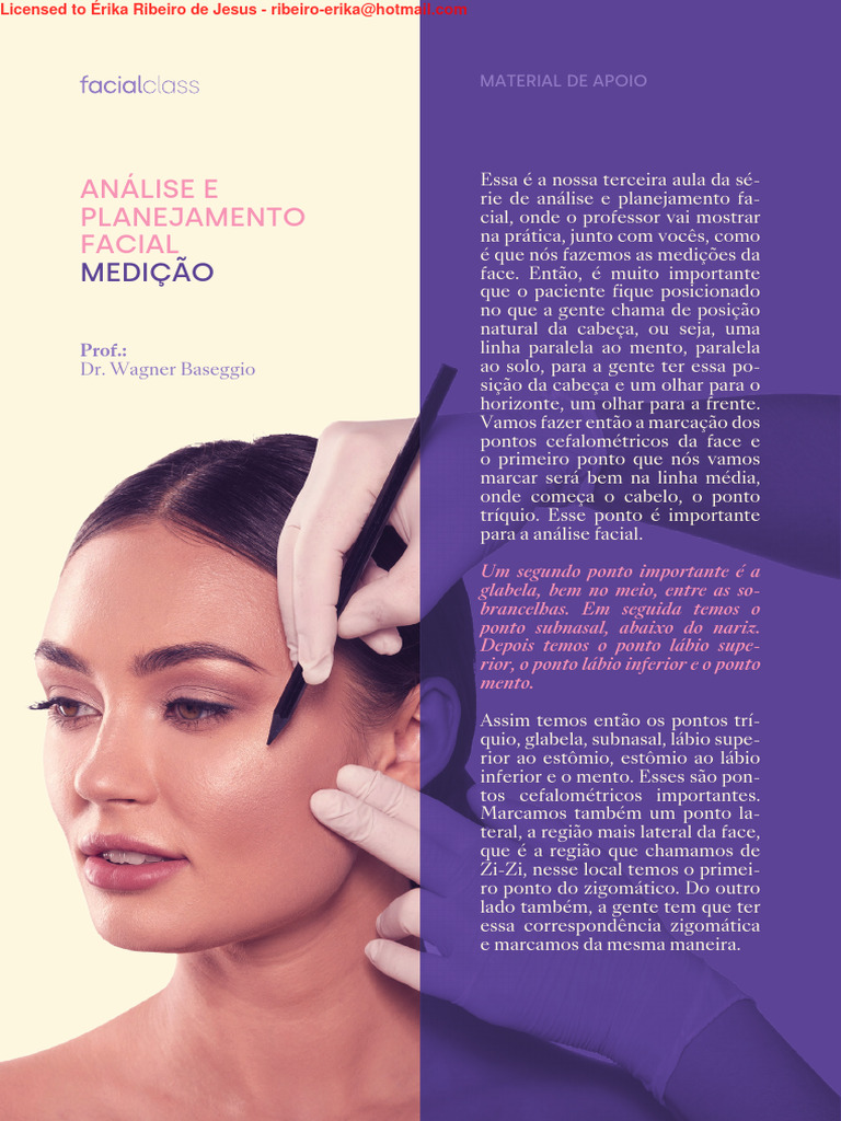 Análise e Planejamento Facial - Medição - Resumo Facial Class | PDF ...