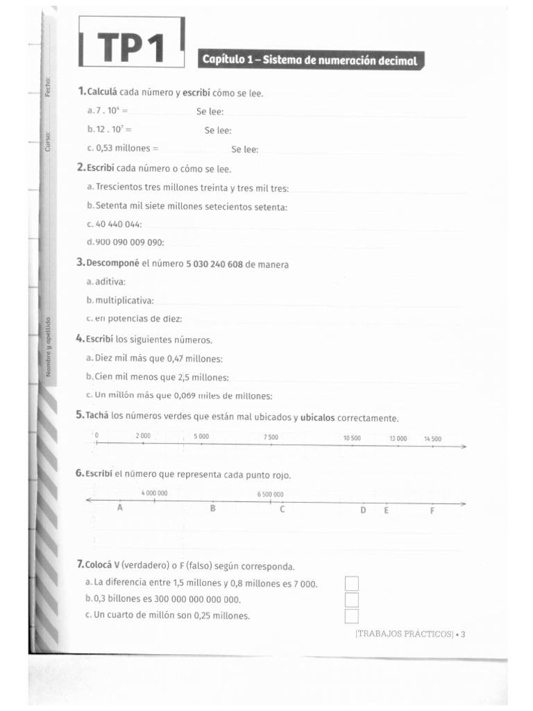 Matematica TP 1ro | PDF