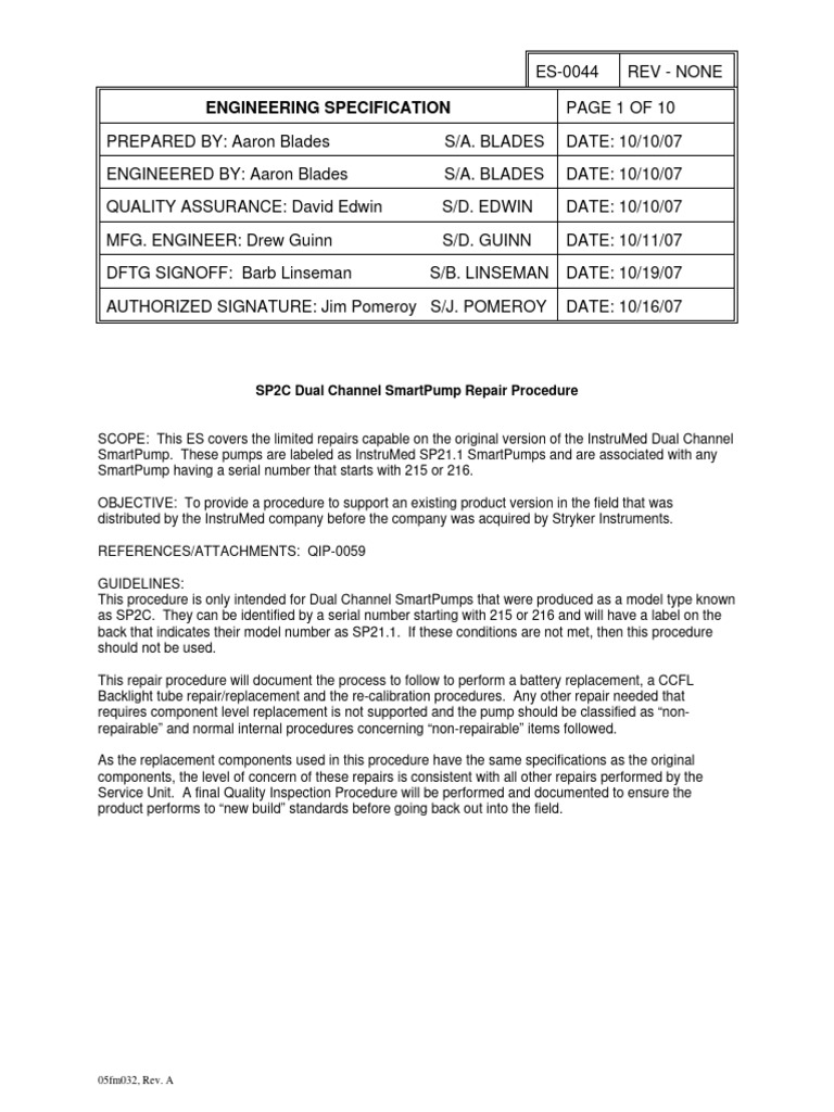 ES-0044 Smart Pump repair procedure | PDF | Printed Circuit Board | Electrical Connector