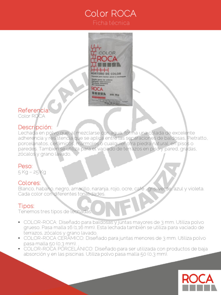 Color ROCA | PDF | Color | Cemento