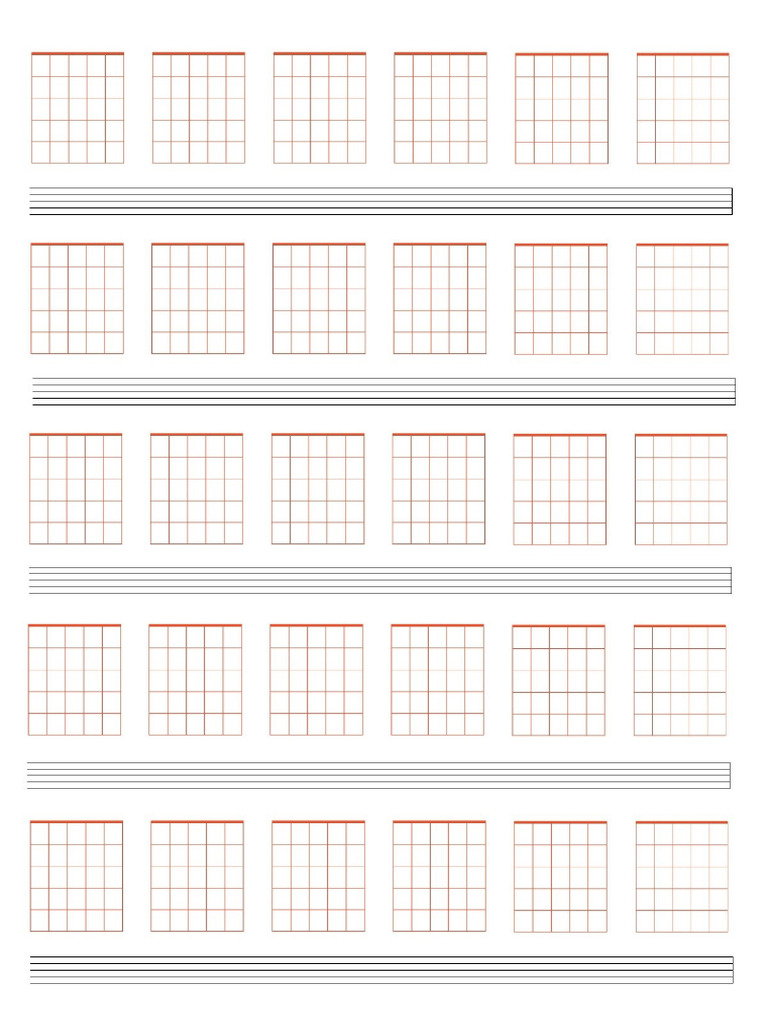 6x5-Blank-Guitar-Chord - Boxes-Plus-Staff | PDF