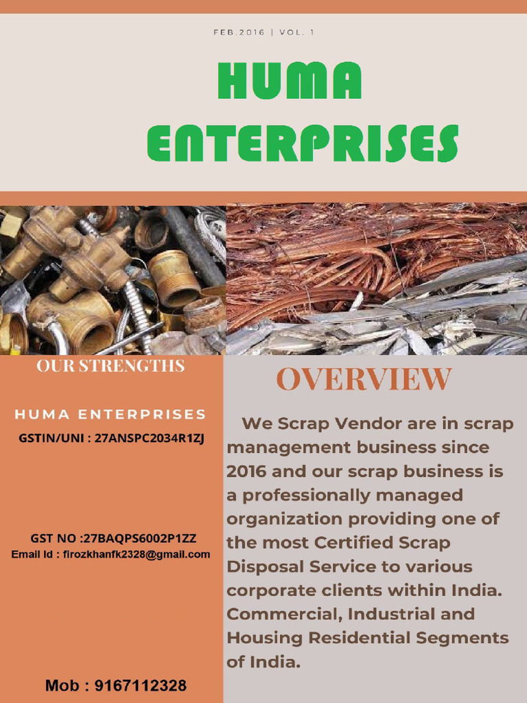 Huma Enterprises Profile | PDF