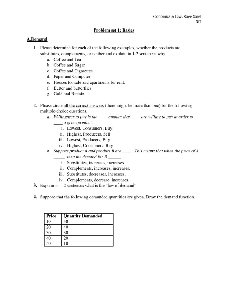NIT Problem Set 1 - Basics | PDF | Business | Finance & Money Management