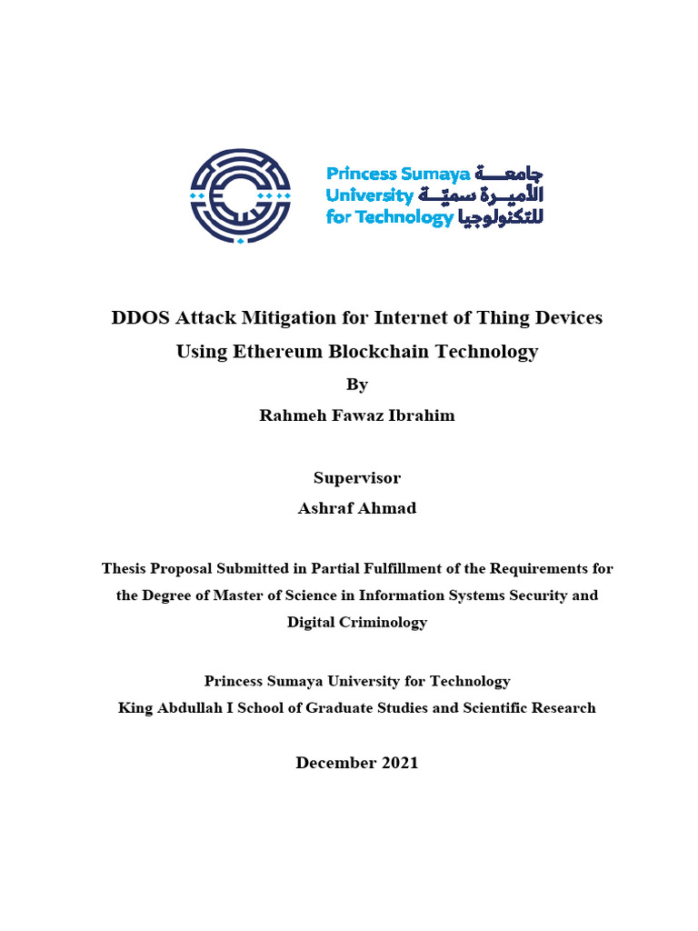 Mitigation DDOS Attack On Application Layer For IoT Devices Using Etherum Blockchain Technology ...