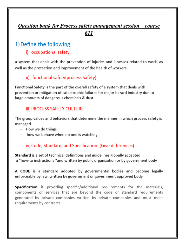 QB of 611 Final | PDF | Risk | Safety