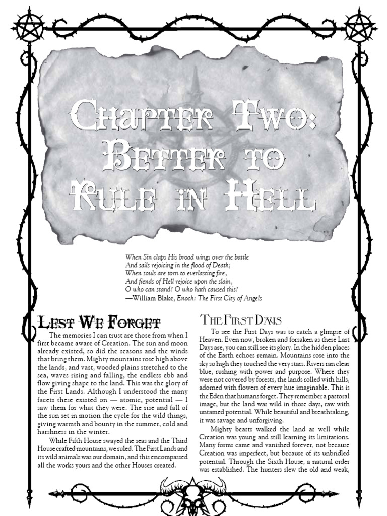 Demon The Fallen Ch2 Backstory | PDF | Michael (Archangel) | Satan