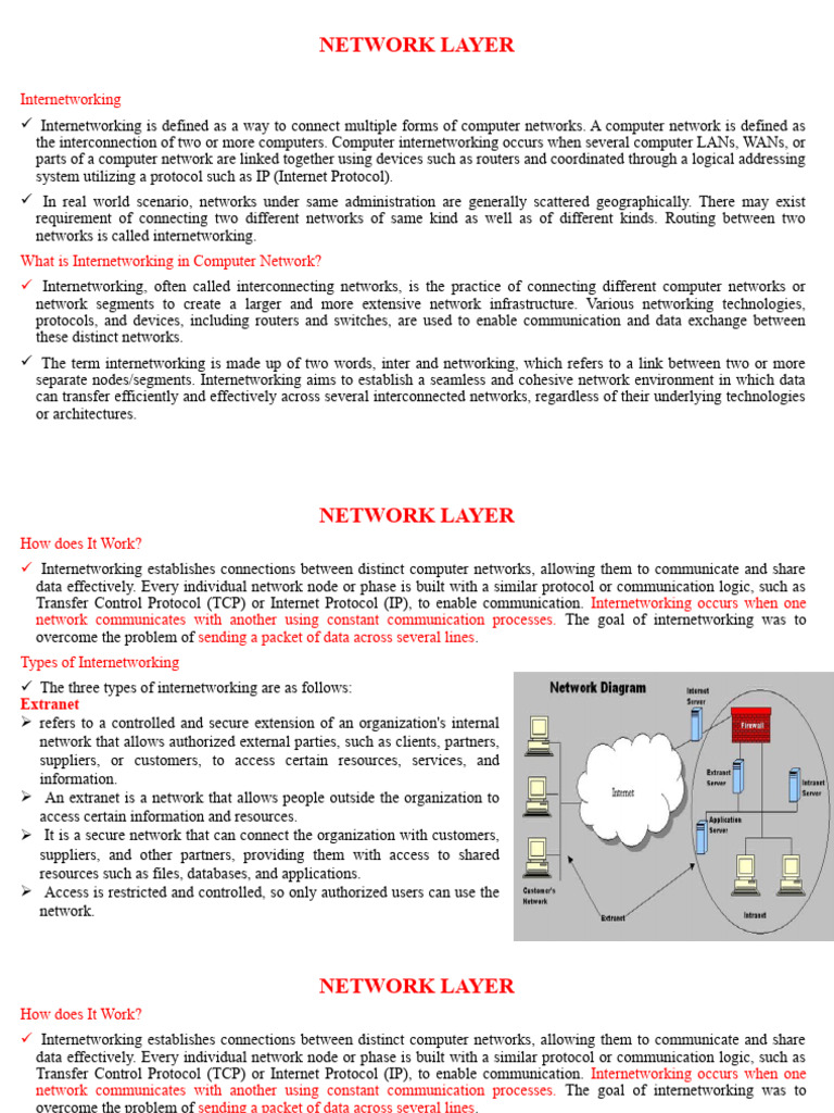 Chapter 3 Network Layer | PDF | Computer Network | Internet
