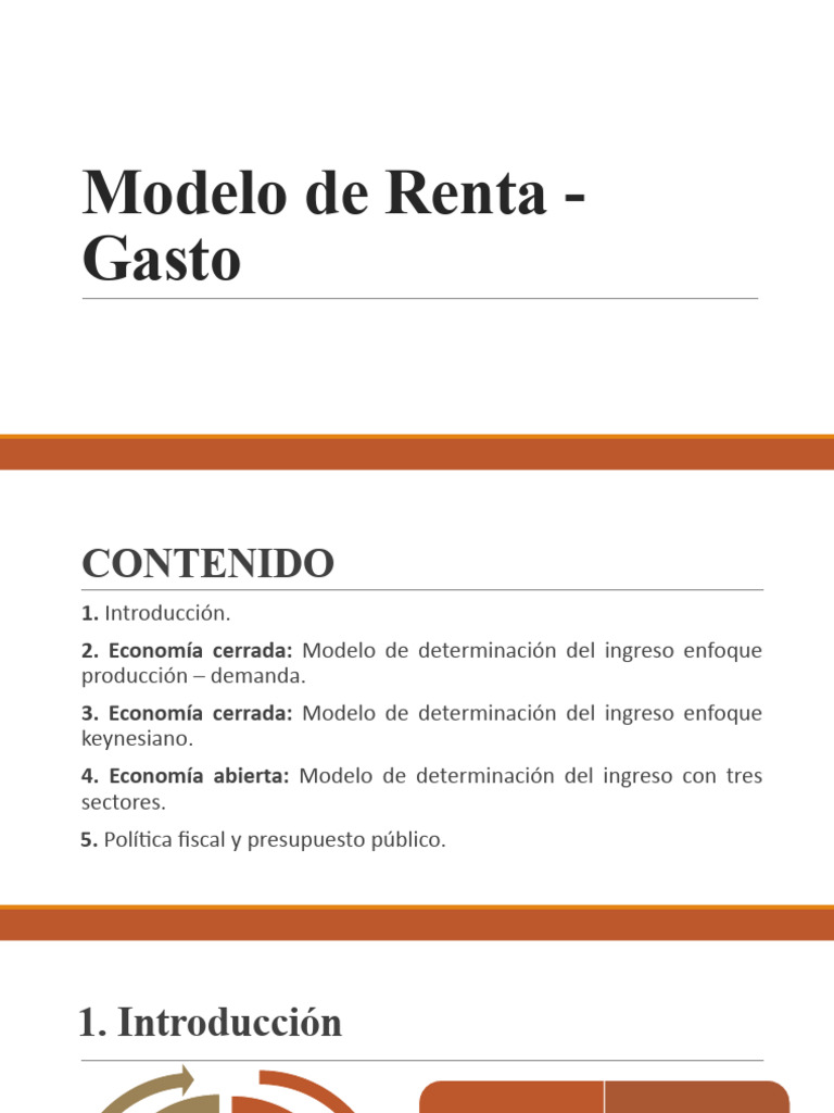 Modelo de Renta - Gasto | PDF | La política fiscal | Economía keynesiana