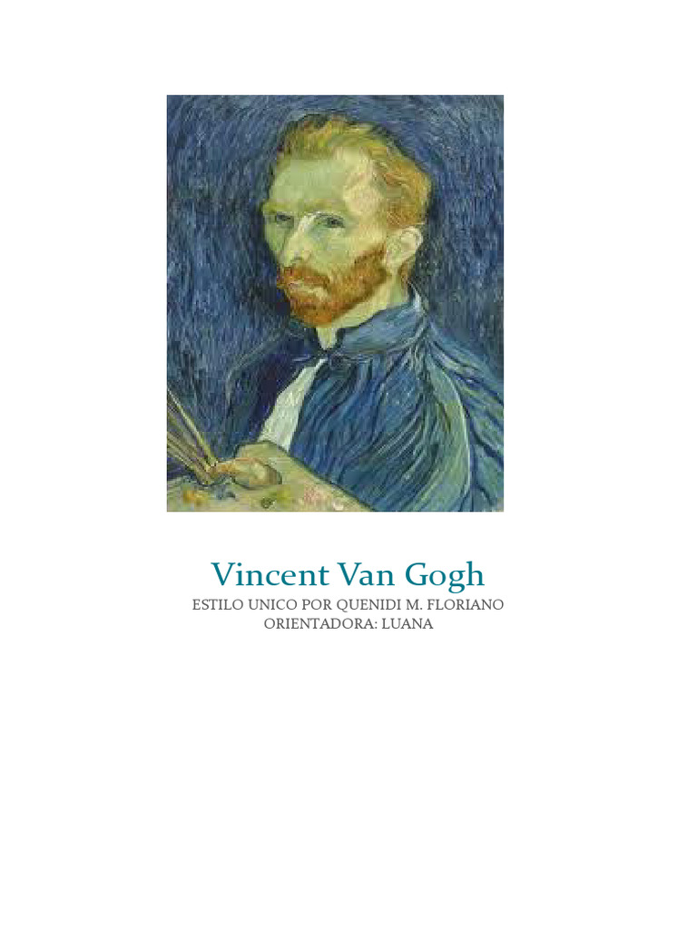 TCC Vicent Van Gogh | PDF | Vincent Van Gogh | Retrato (pintura)