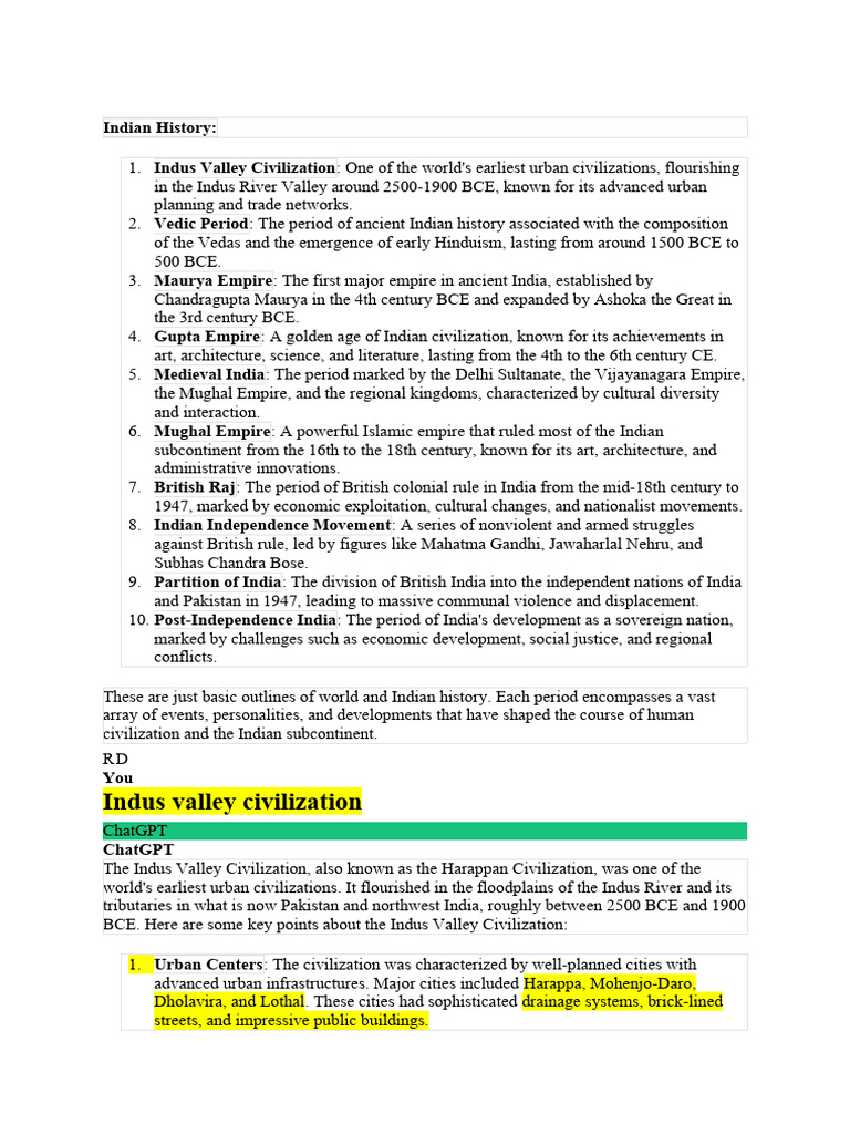 Indian History | PDF | Vedas