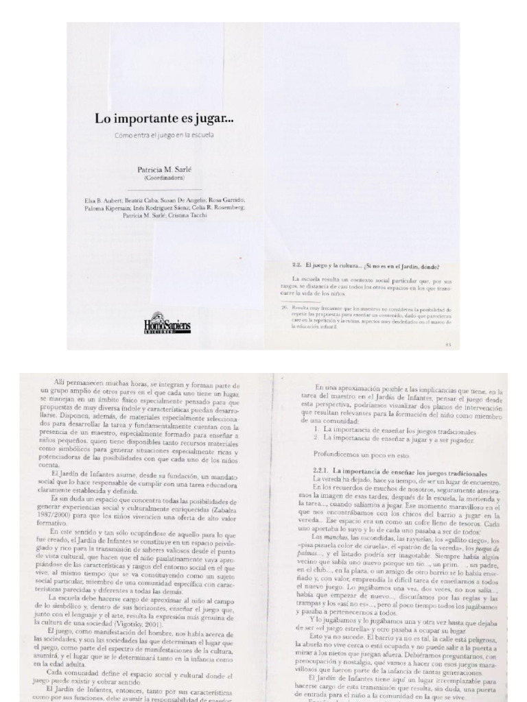 6 Sarle - Lo Importante Es Jugar | PDF