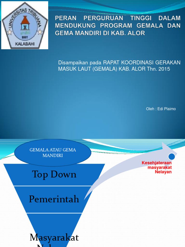 Pengembangan GEMALA di Kabupaten Alor | PDF