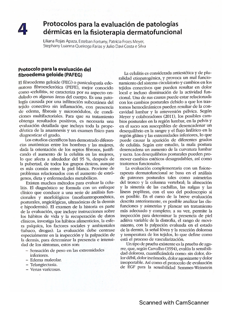 CAP 4 - Protocolos para La Evaluación de Patologías Dérmicas en La Fisioterapia Dermatofuncional ...