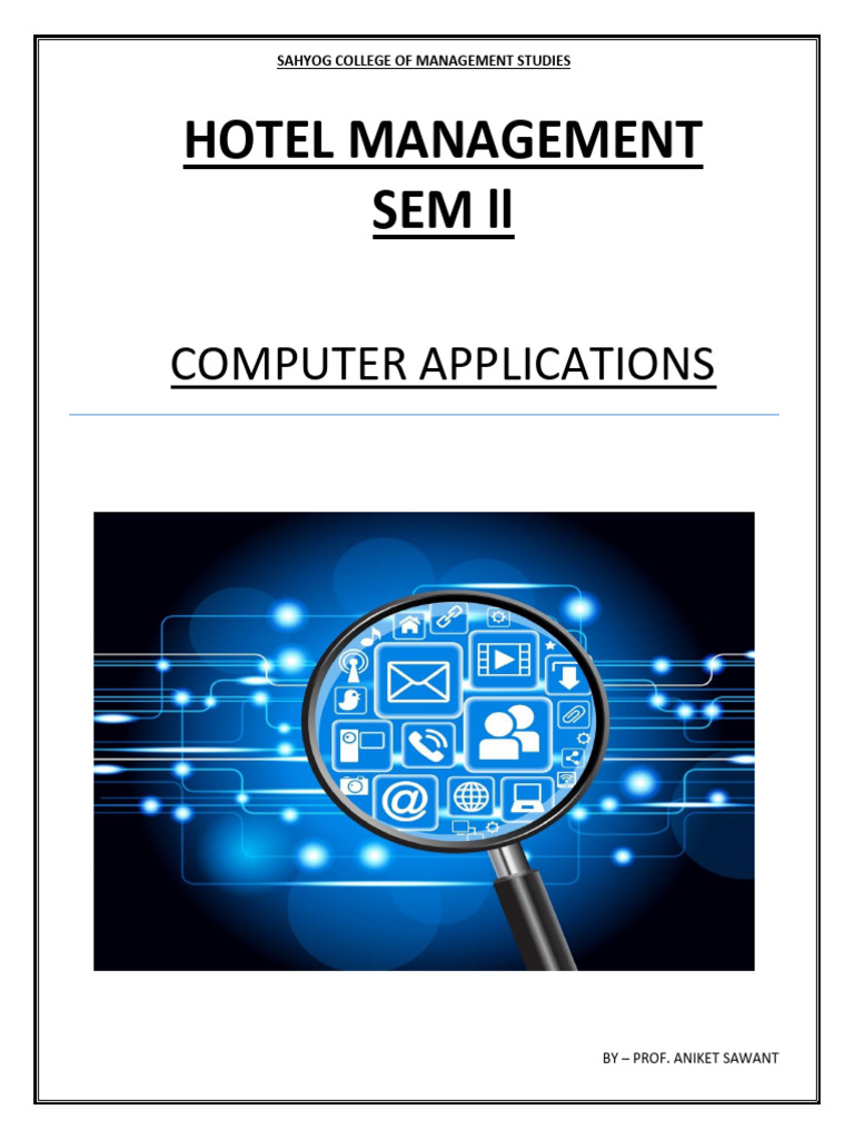 Computer Application 1 | PDF | Image Scanner | Central Processing Unit