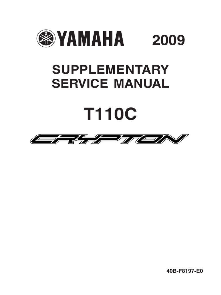 Clubdediagramas - Serv T110 Crypton 2009 - 103948 | PDF | Axle | Screw