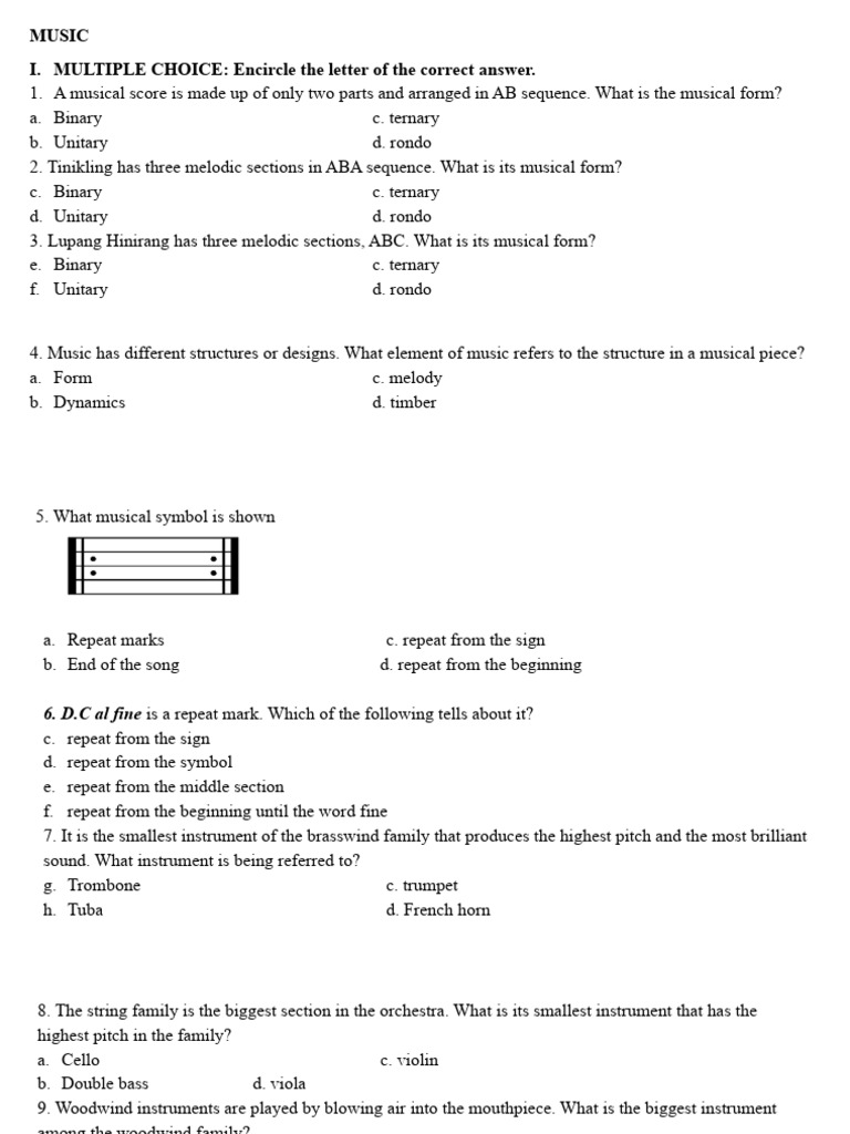Mapeh 6 | PDF | Musical Forms | Camera