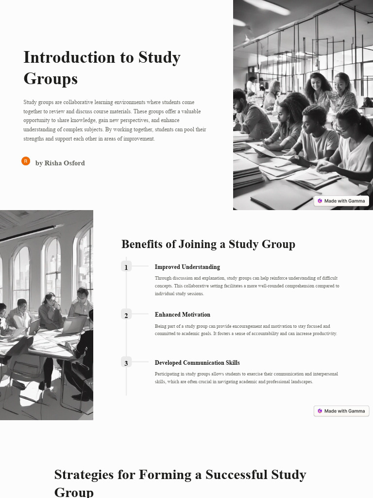 Benefits of Joining Study Groups | PDF | Motivational | Motivation