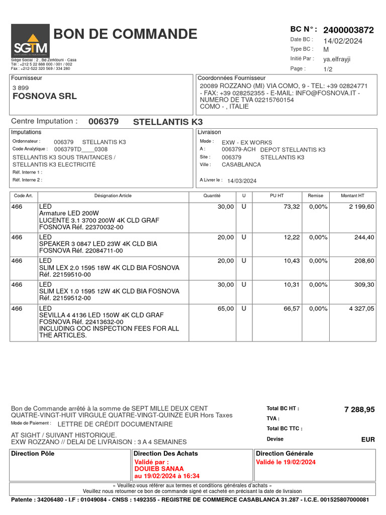 Fosnova 2400003872 | PDF