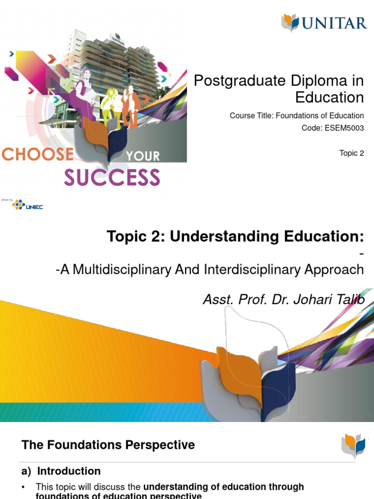 Understanding Education Foundations | PDF | Interdisciplinarity ...