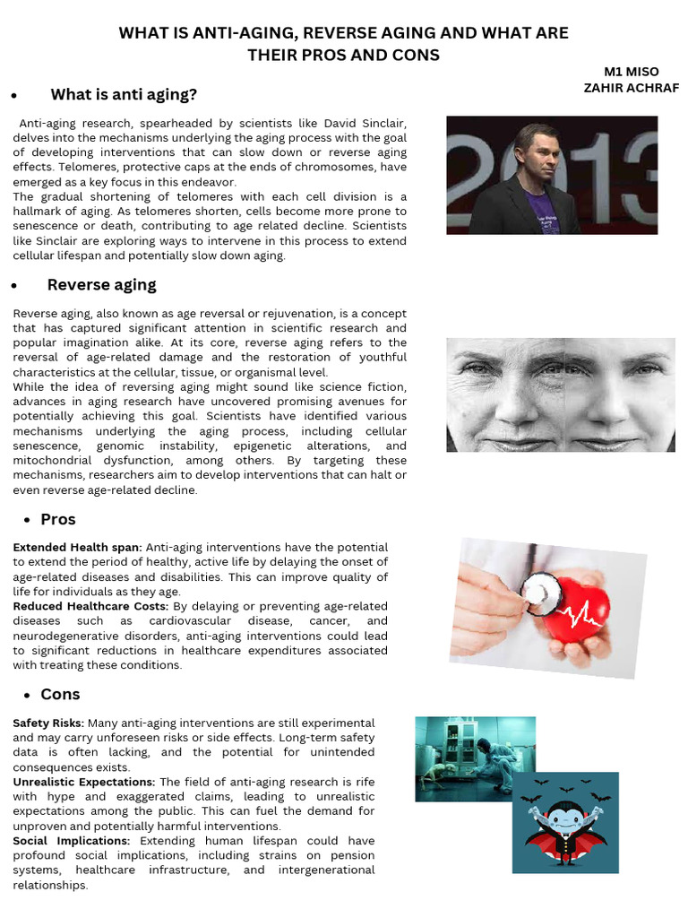 Reverse Aging: Pros and Cons | PDF | Life Extension | Ageing