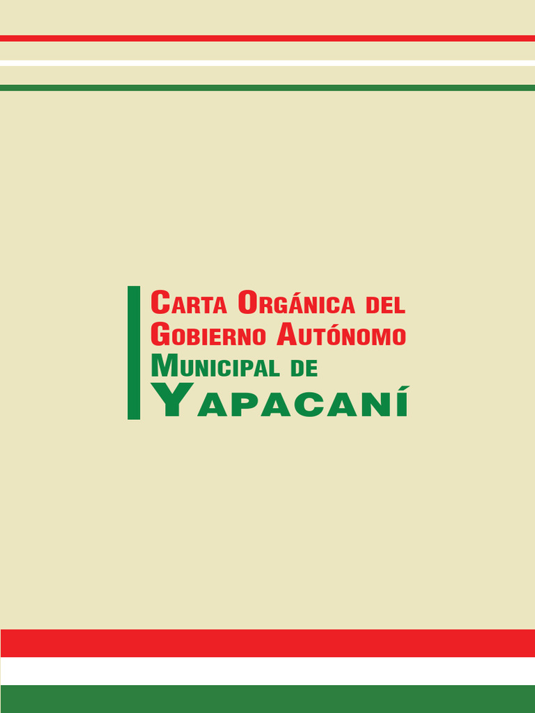 Carta Organica Municipal Del Gam de Yapacani | PDF | Alcalde | Presupuesto