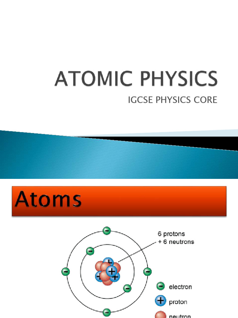 Atomicphysics 161103172757 | Download Free PDF | Radioactive Decay | Atoms