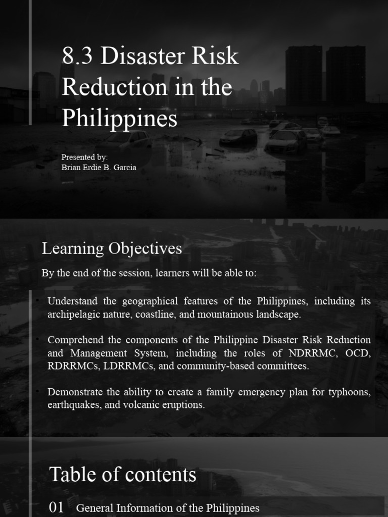 8.3 Disaster Risk Reduction in The Philippines | PDF