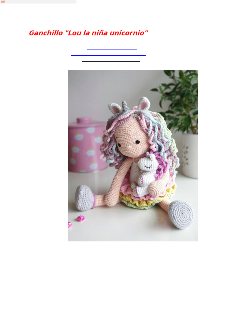 MUÑECA UNICORNIO - Ru.es | PDF