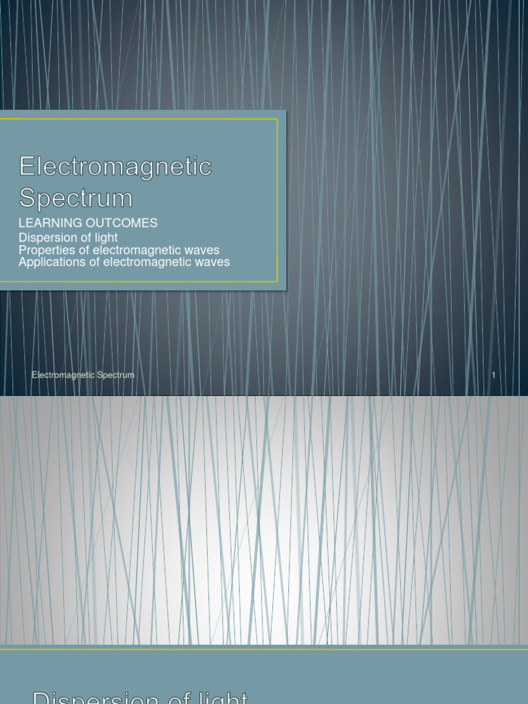 15-Electromagnetic Spectrum | PDF | Electromagnetic Spectrum ...