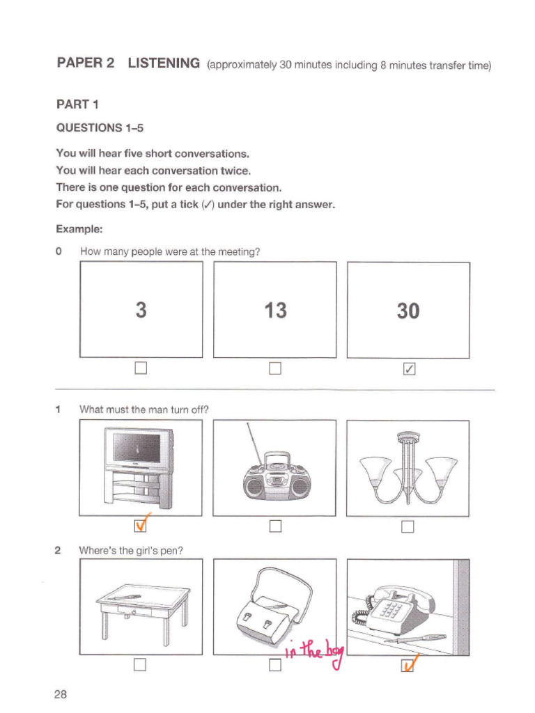 20231211_Listening Ex | PDF