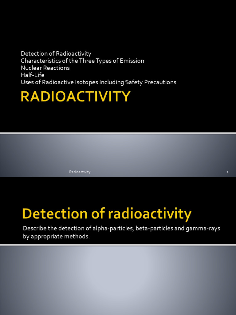 26 Radioactivity | PDF | Radioactive Decay | Atomic Nucleus
