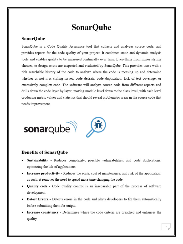 Self Managed Static Analysis Tool Pdf Software Quality 6092