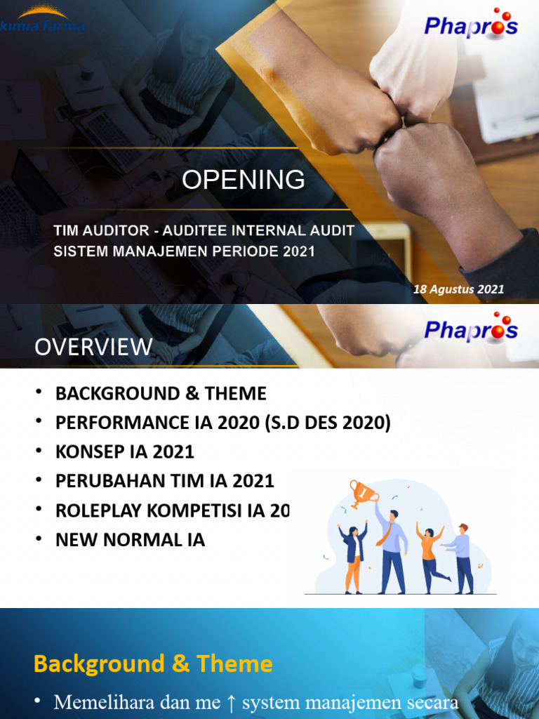 Opening Auditor - Auditee 2021 - Dilengkapi Kualifikasi Auditor | PDF