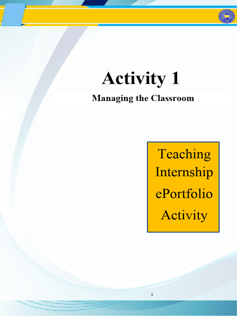 TI Activity 3 Managing The Classroom | PDF | Teachers | Learning