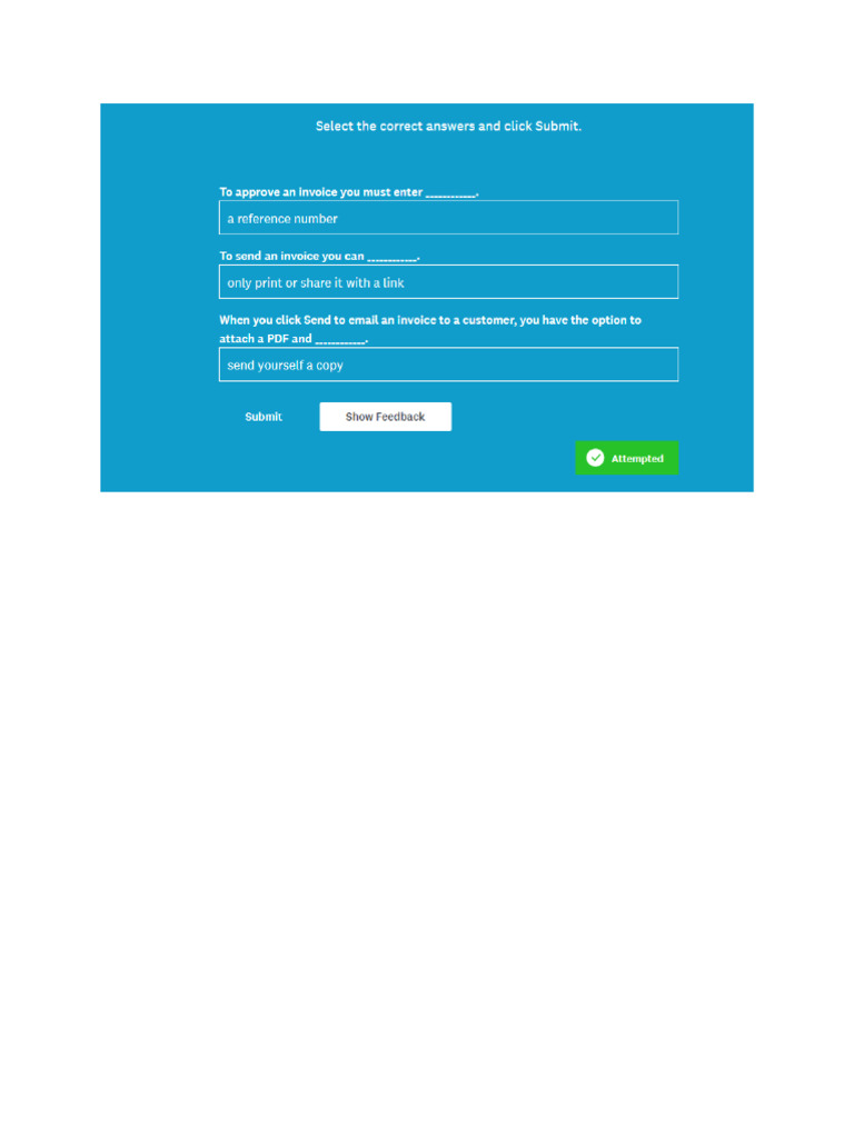 xero answer 2 | PDF
