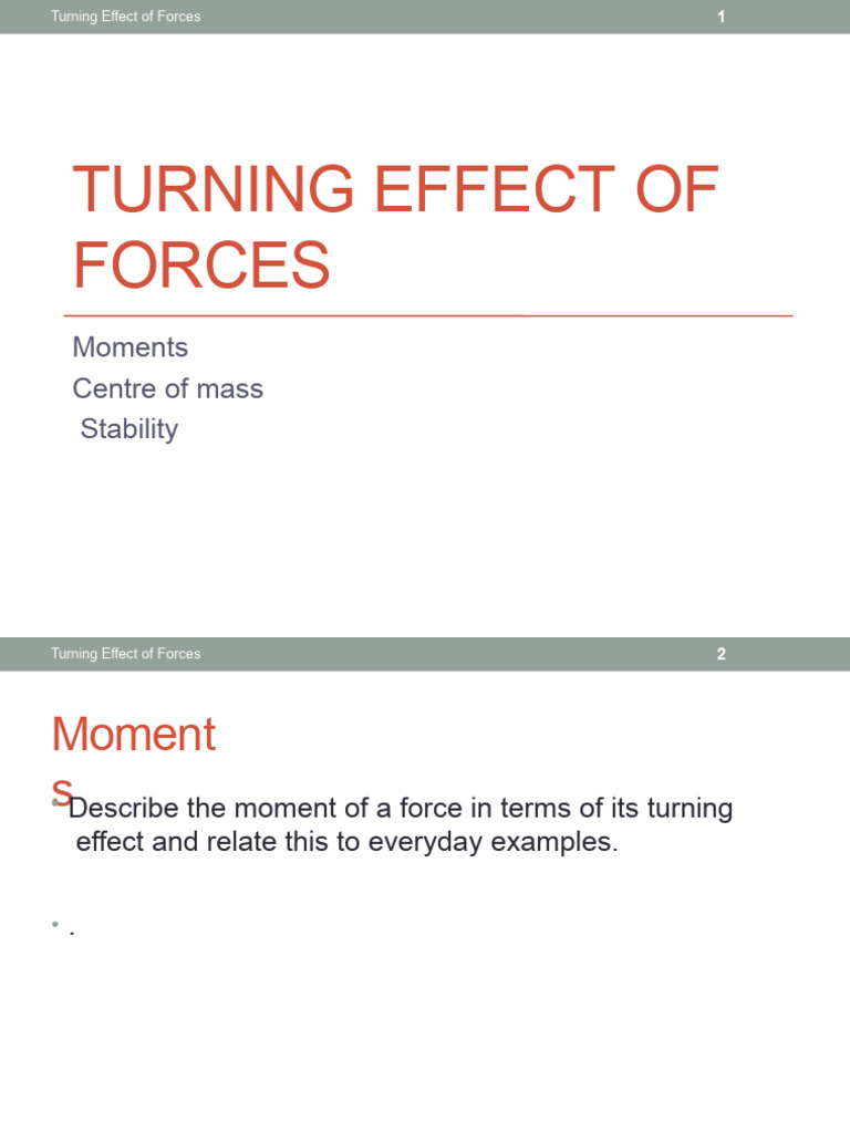 5-Turning Effect of Forces-Orig | Download Free PDF | Torque | Force
