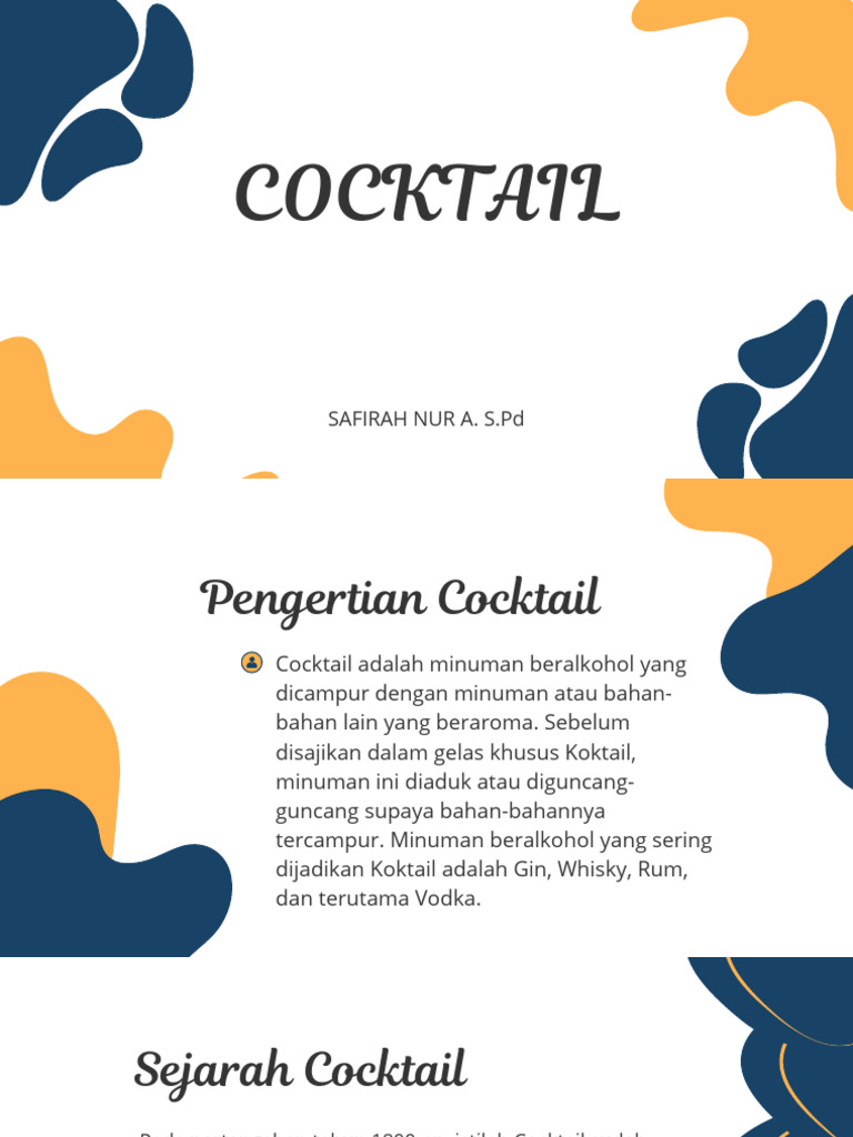 Cocktail PPT Materi | PDF