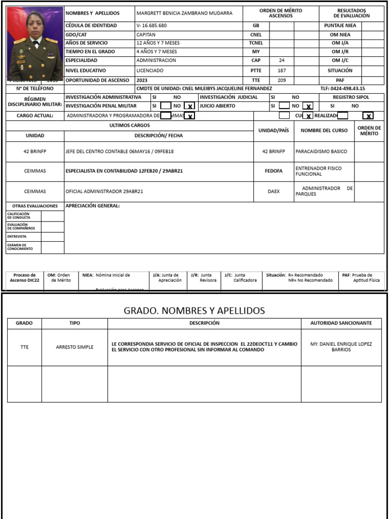 006 Ficha Nueva Cap Zambrano | PDF